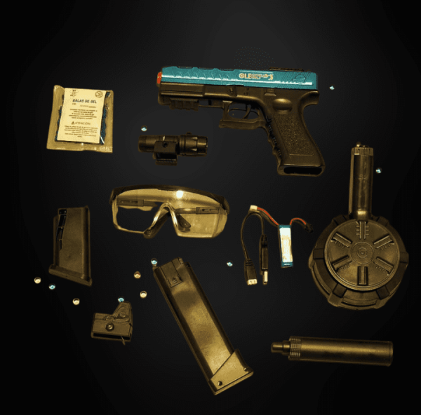 Pistola de Gel - Glock GSS - GelSoft Spain